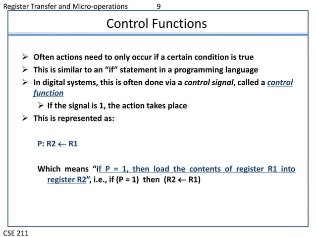 Register Transfer Language | PPTX | Programming Languages | Computing