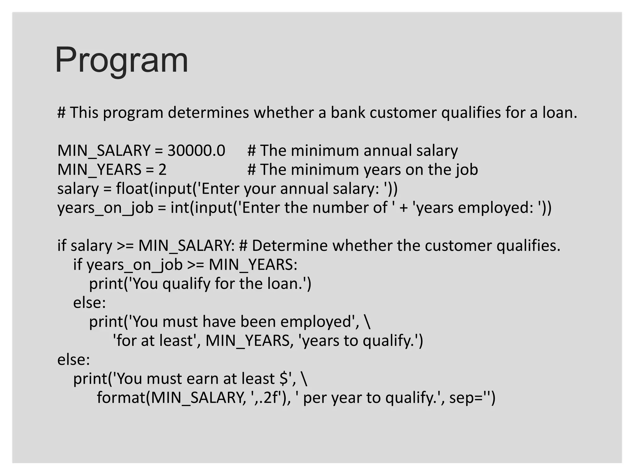 Decision Structures and Boolean Logic | PPT | Programming Languages ... Decision Structures and Boolean Logic | PPT | Programming Languages ...