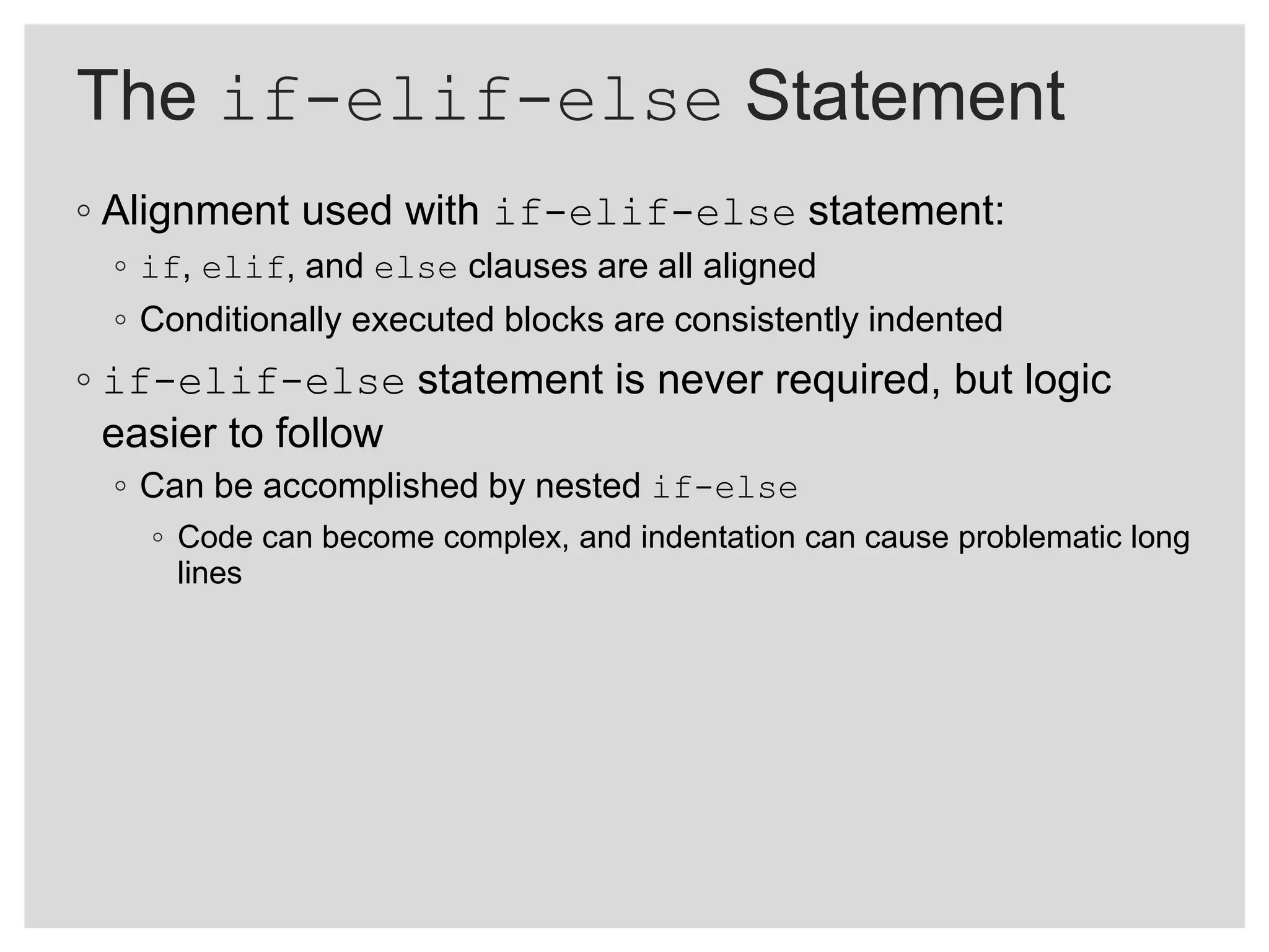Decision Structures And Boolean Logic Ppt Programming Languages Computing