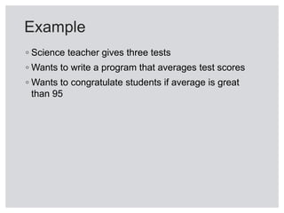 Decision Structures and Boolean Logic | PPT