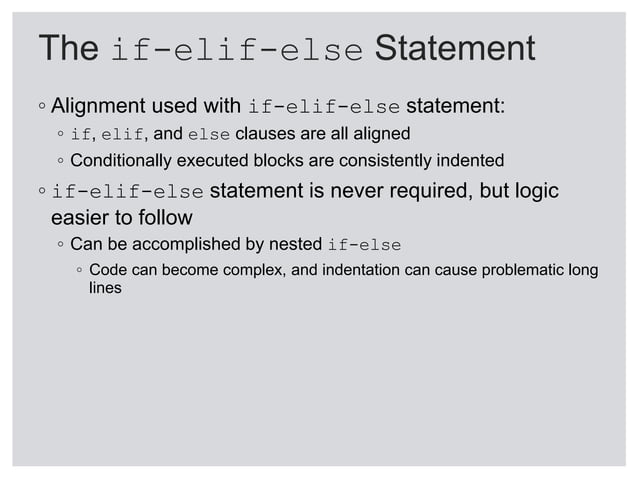 Decision Structures and Boolean Logic | PPT | Programming Languages ...