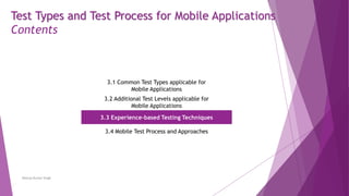 Chapter 3 - Common Test Types and Test Process for Mobile Applications ...