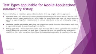 Chapter 3 - Common Test Types and Test Process for Mobile Applications ...