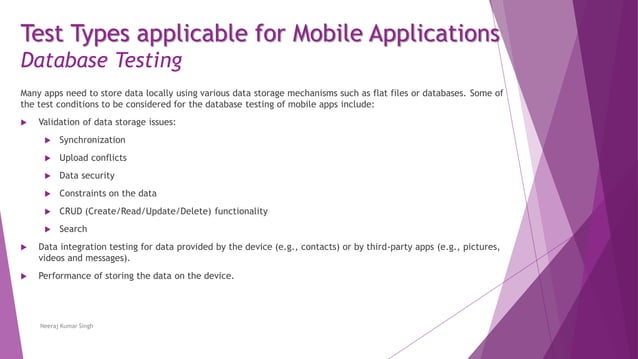 Chapter 3 - Common Test Types and Test Process for Mobile Applications