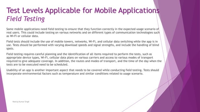 Chapter 3 - Common Test Types and Test Process for Mobile Applications