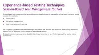 Chapter 3 - Common Test Types and Test Process for Mobile Applications ...