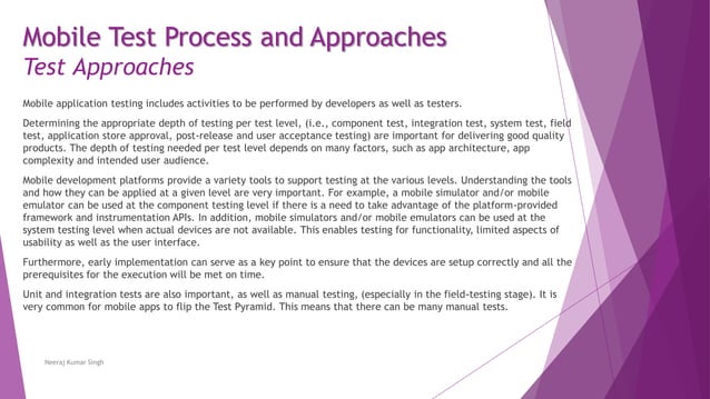 Chapter 3 - Common Test Types and Test Process for Mobile Applications