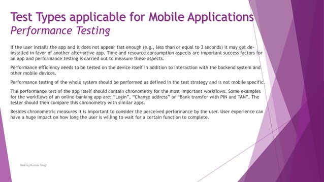 Chapter 3 - Common Test Types and Test Process for Mobile Applications