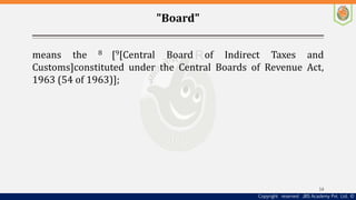 Chapter 3. Chapter I of Customs Act -Preliminary (SECTION 1 & 2).ppt