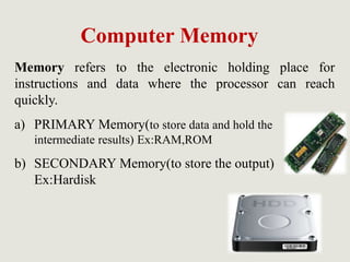 Primary Storage Ram