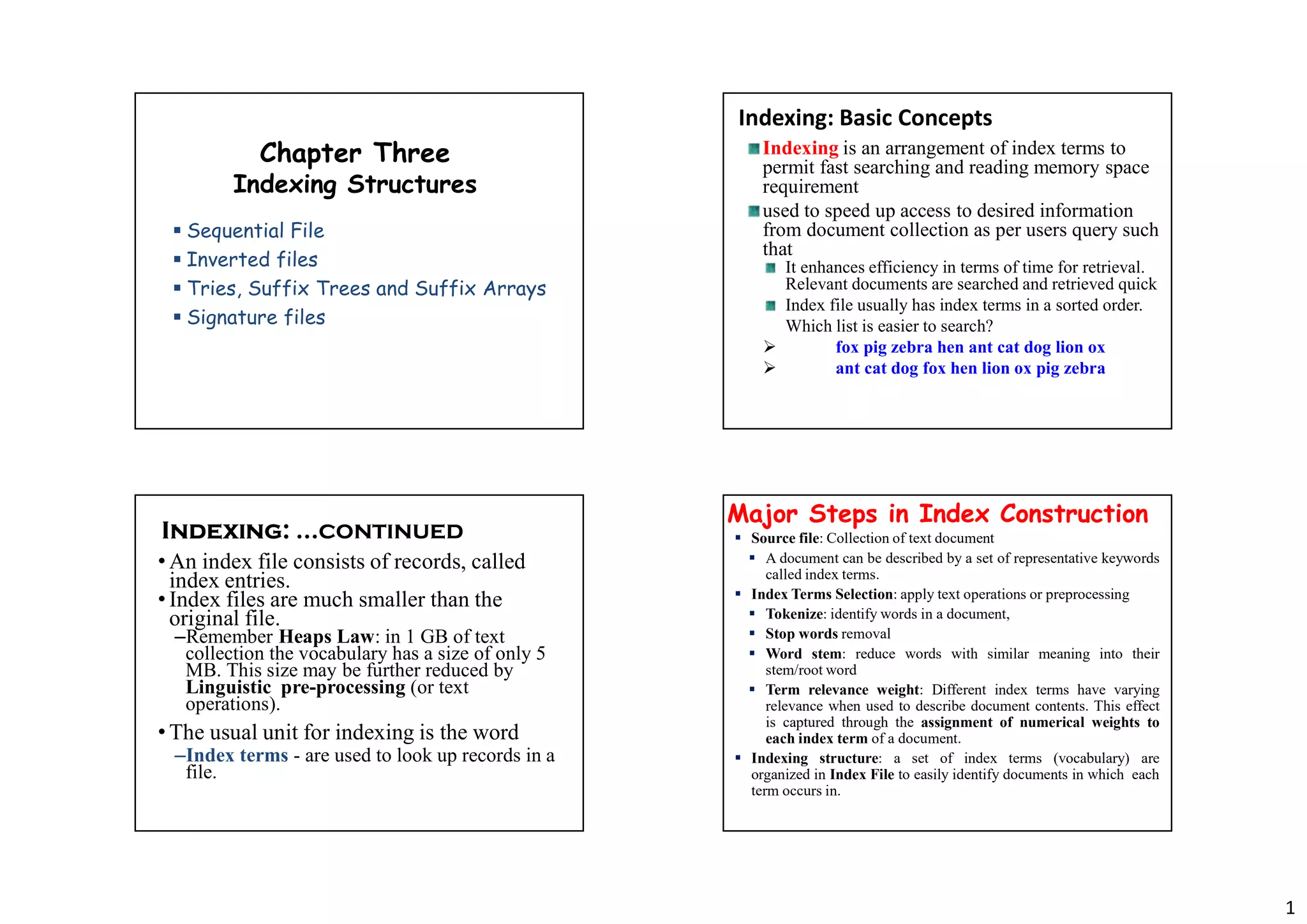 Chapter 3 Indexing.pdf | Search | Internet