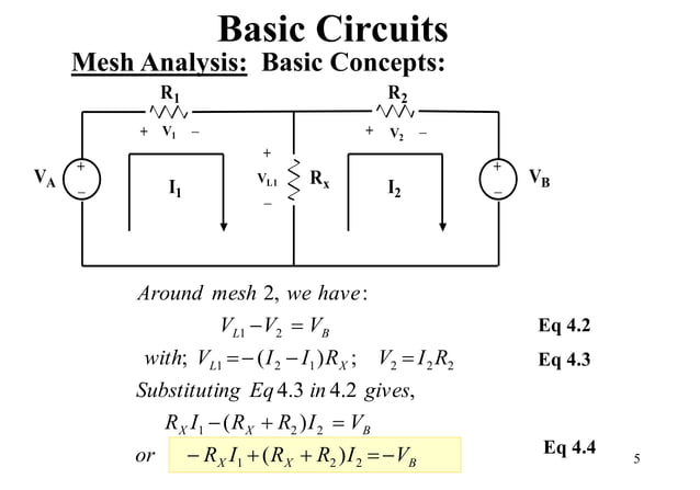 Chapter 3.4 Mesh Analysis.ppt | Physics | Science