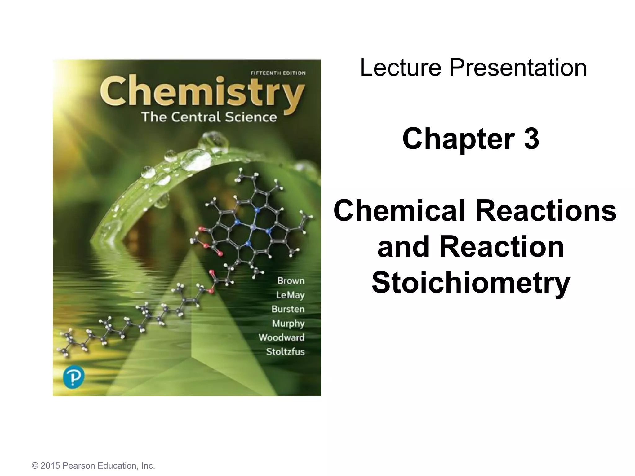Chemical Reactions and Reaction Stoichiometry | PDF