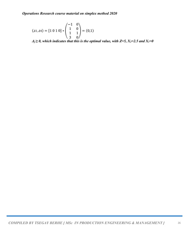 Chapter 3.Simplex Method hand out last.pdf | Computer Software and Applications | Computing