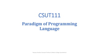 Chapter 3.pptx | Programming Languages | Computing