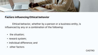 Chapter 3.THE ETHICAL AND SOCIAL RESPONSIBILITIES OF THE ...