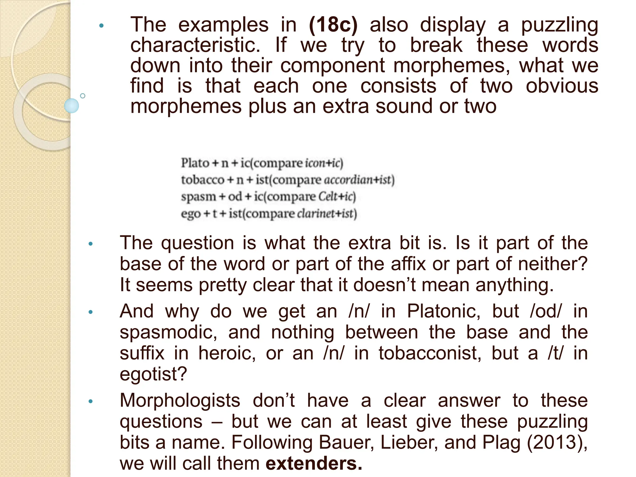 CHAPTER 3. Lexeme Formation (Morphology (Linguistics) | PPTX
