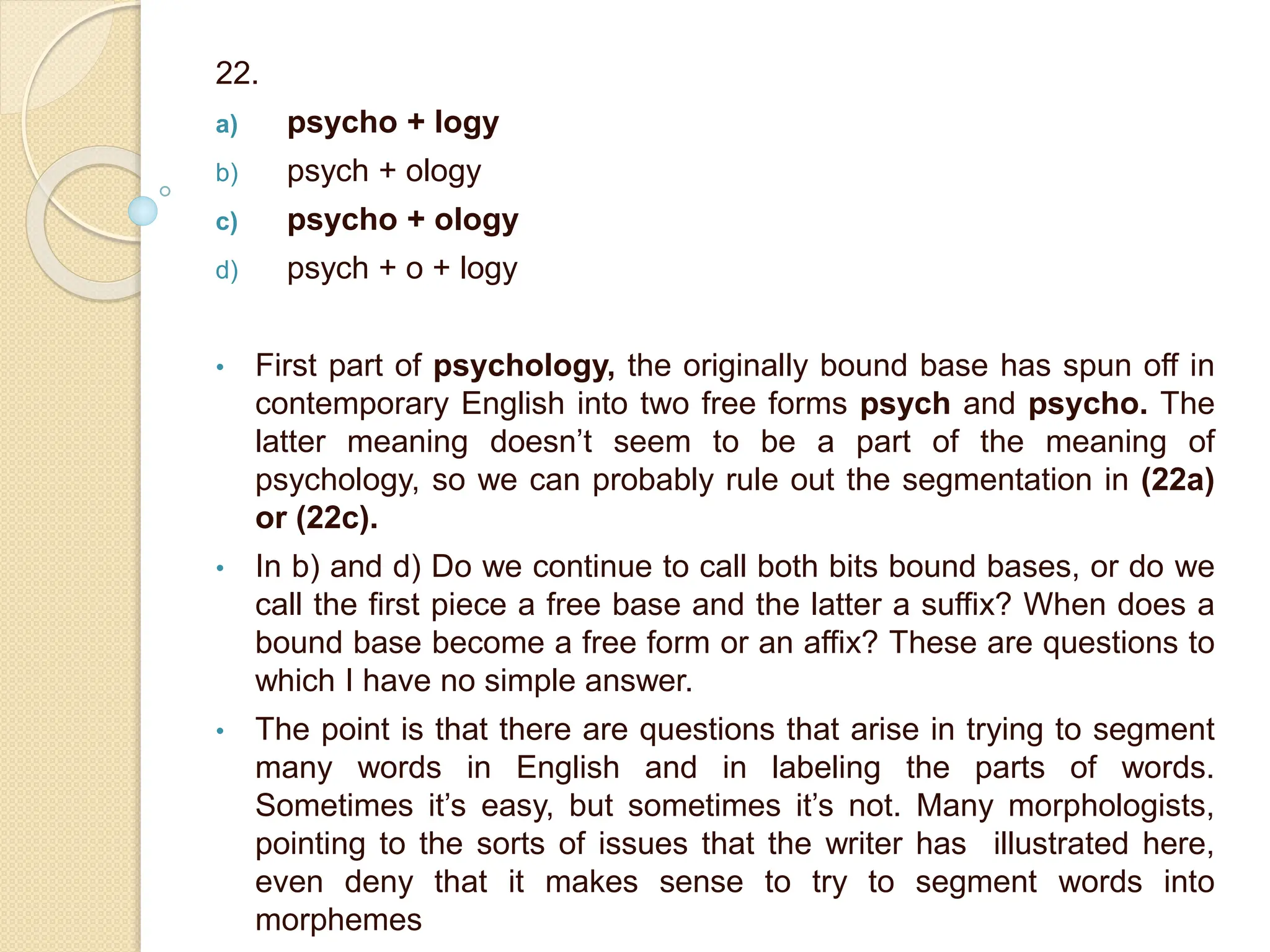 CHAPTER 3. Lexeme Formation (Morphology (Linguistics) | PPTX