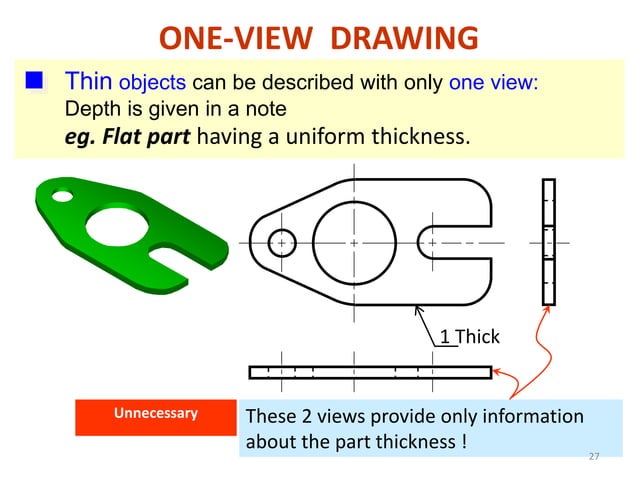 CHAPTER 3. MULTI-VIEW DRAWING (2).pptx | 3-D Graphics | Computer Software and Applications