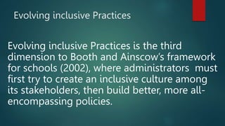 CHAPter 3 making schools inclusive........ | PPTX | Education