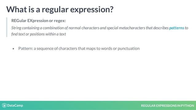 Regular expression in python for students | PDF