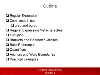 Chapter 3: Introduction to Regular Expression | PPTX