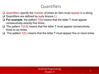 Chapter 3: Introduction to Regular Expression | PPTX