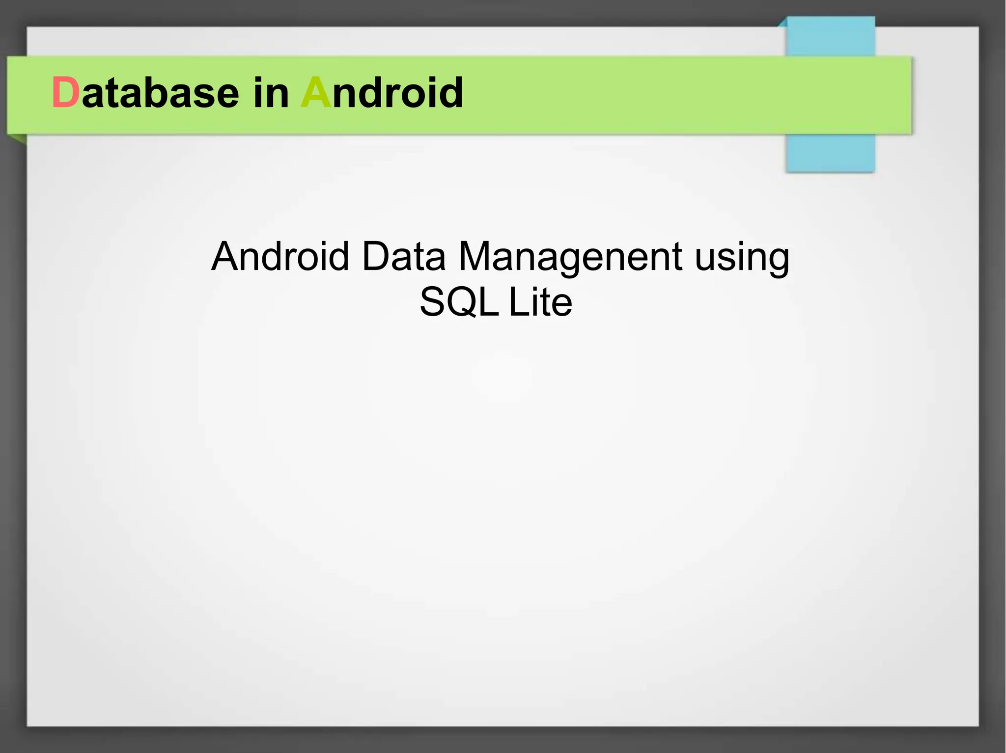 Chapter 3pptx Oracle Sql Or Local Android Database Setup Sql Sql Lite Coding The Database