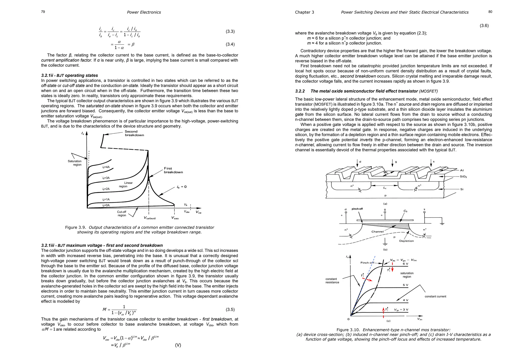 Power switching device and their static Electrical characteristics | PDF