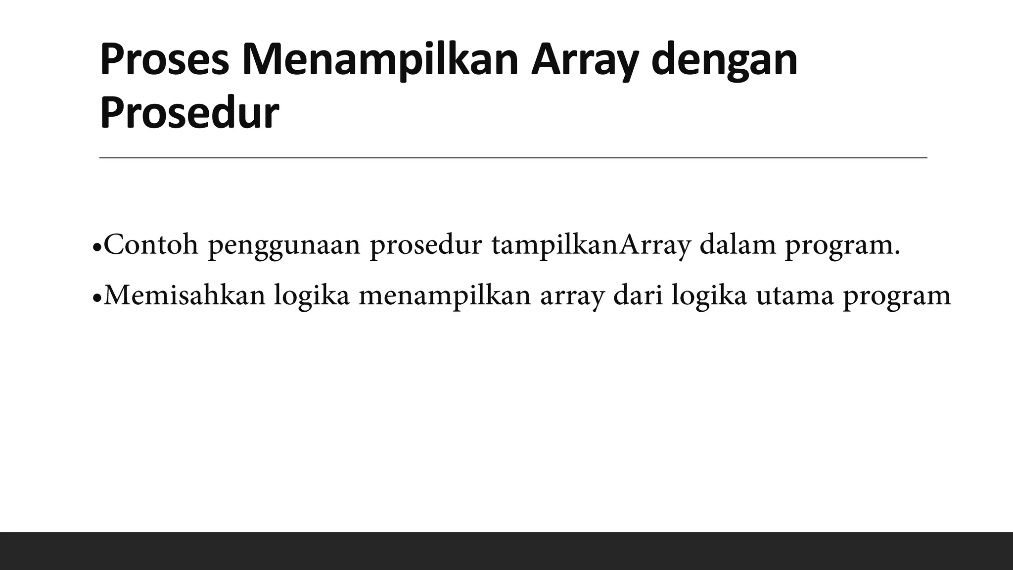 Penggunaan Prosedur dalam array dengan pemrograman c++ | PDF