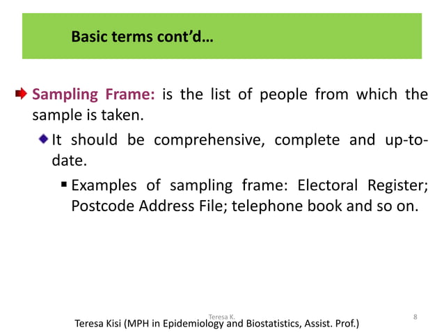 Biostatics Presentation For Masters Clas Pdf Science