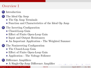 Chapter 3 operational amplifier electrical engineering | PDF