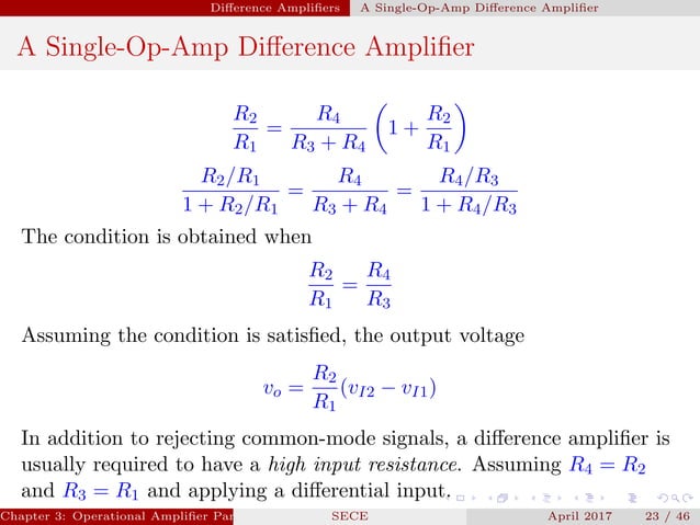 Chapter 3 operational amplifier electrical engineering | PDF
