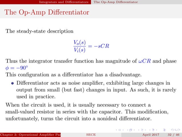 Chapter 3 operational amplifier electrical engineering | PDF