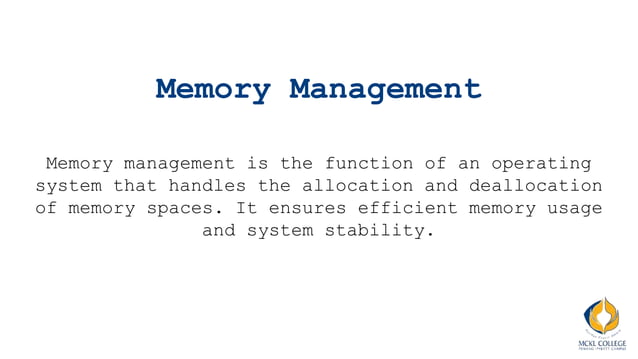 Chapter 3: Operating System (OS). IT and Computer Science | PPTX | Operating Systems | Computer ...