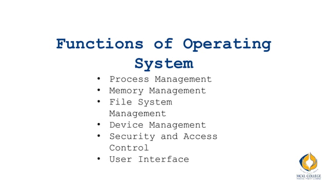 Chapter 3: Operating System (OS). IT and Computer Science | PPTX | Operating Systems | Computer ...