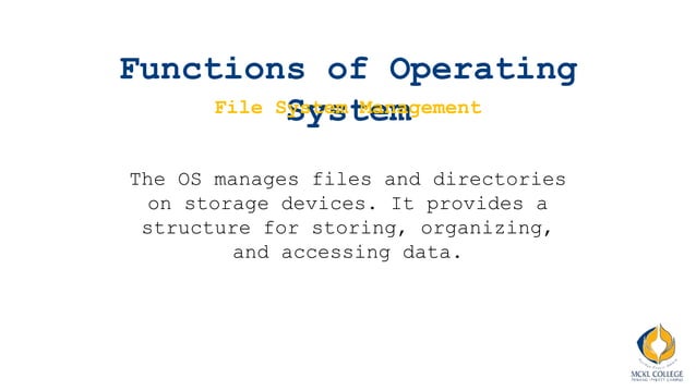 Chapter 3: Operating System (OS). IT and Computer Science | PPTX | Operating Systems | Computer ...