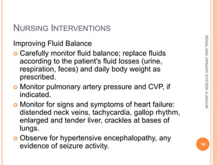 Nursing Management of patients with Renal Disorders | PPTX