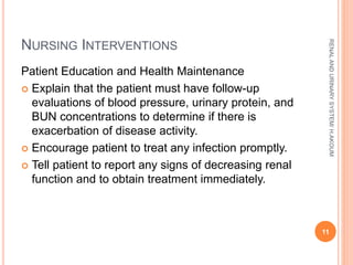 Nursing Management of patients with Renal Disorders | PPTX