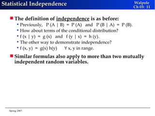 Probability and Statistics for Engineers | PPT
