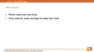plants needs and plants parts chapter3.grade 3 | PPTX