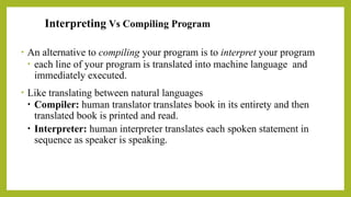 chapter _3.pptx Programming Language in DSS | PPTX | Programming Languages | Computing