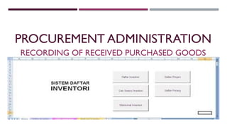 CHAPTER 3 PROCUREMENT ADMINISTRATION | PPT