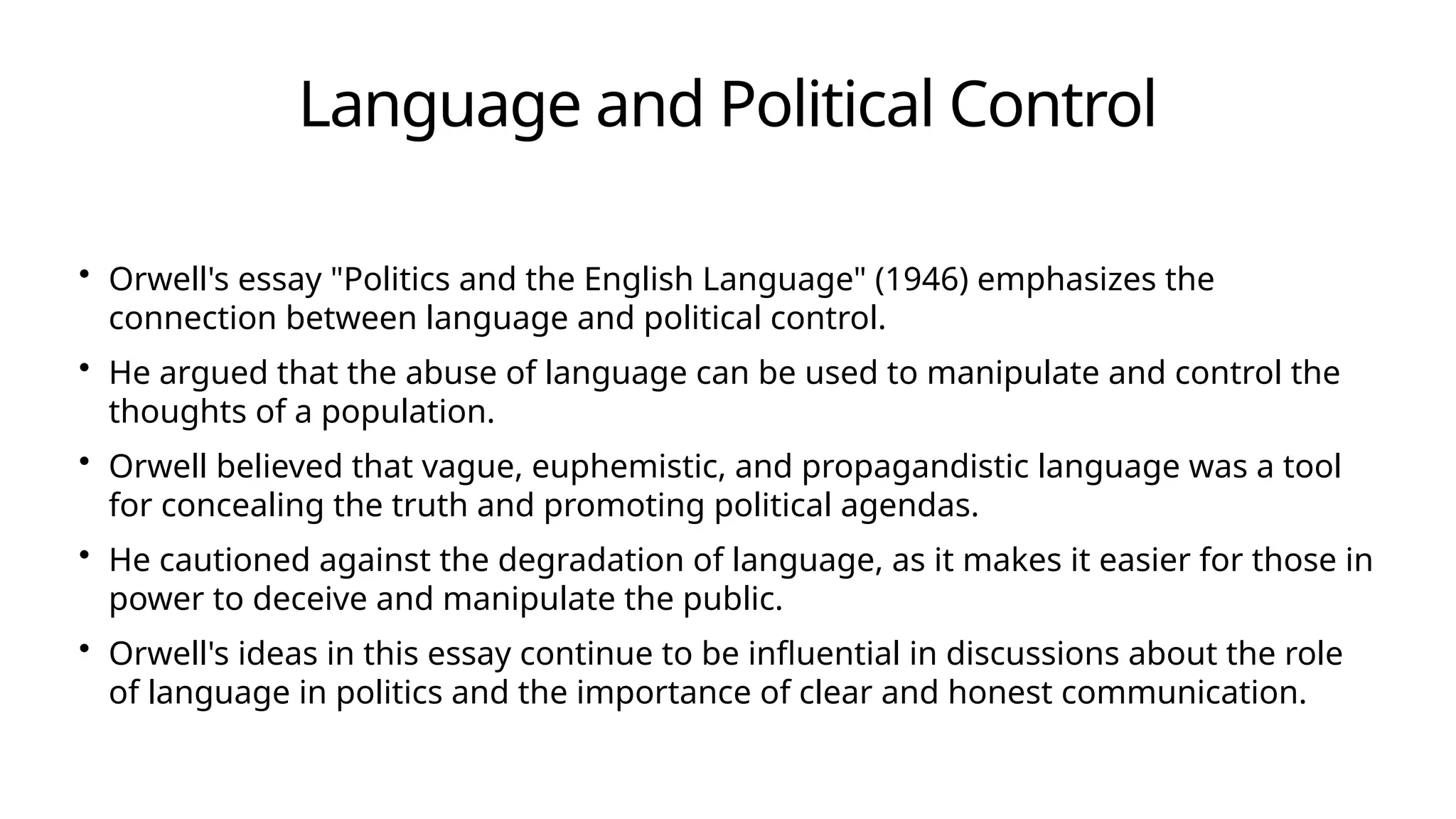 Chapter3. Orwell on Language and Politics .pptx