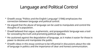 Chapter3. Orwell on Language and Politics .pptx