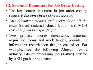 chapter 3.pptx cost Accounting by Dr. YOHANNES | PPTX