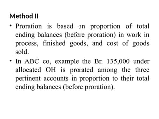 chapter 3.pptx cost Accounting by Dr. YOHANNES | PPTX