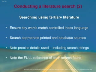 chapter 3. Basic research methods: Literature review, pptx | PPTX