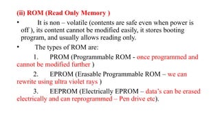 chapter3....memory and types of memories | PPTX