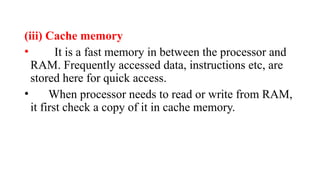 chapter3....memory and types of memories | PPT